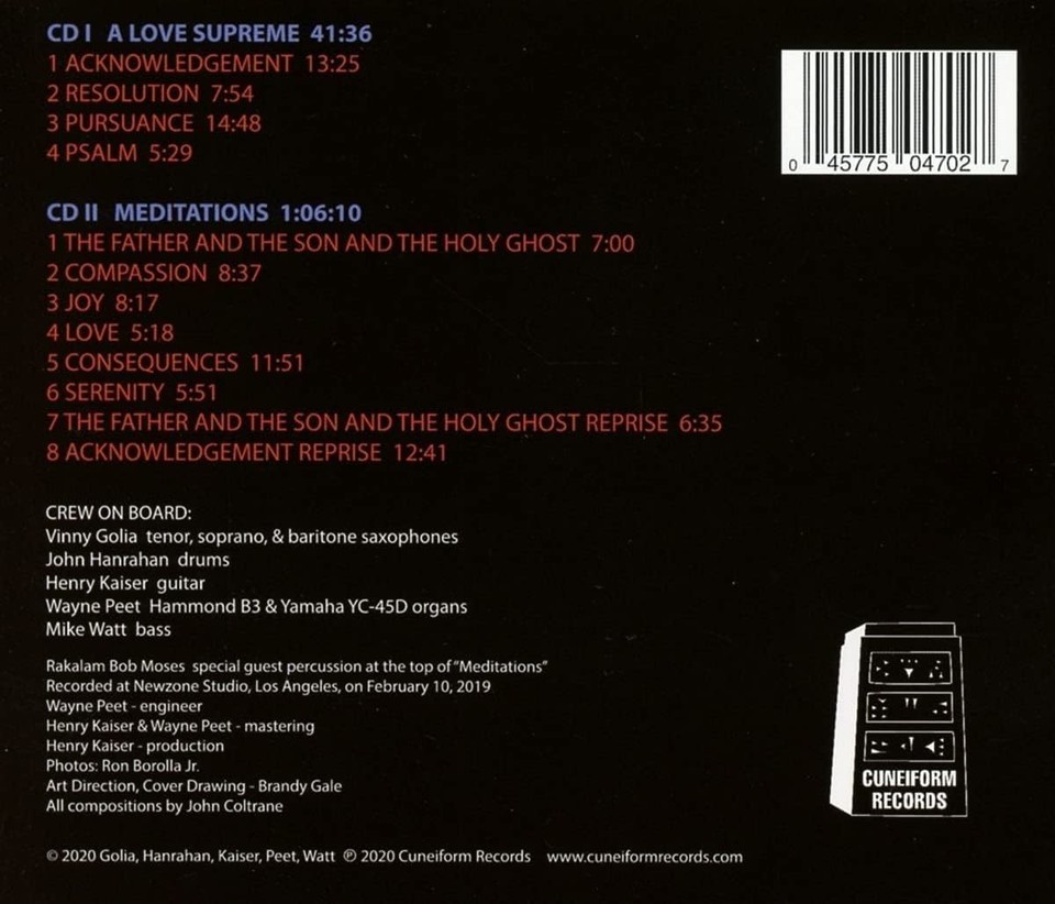 Vinny Golia / John Hanrahan / Henry Kaiser Henry Kaiser / Wayne Peet ...