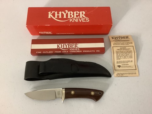 Khyber Drop Point Knife Stainless #2650 Japan + Leather Sheath TR460 | eBay