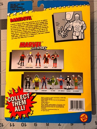 Daredevil Exploding Grapple Hook Marvel Super Heroes 1994 Toy Biz | eBay