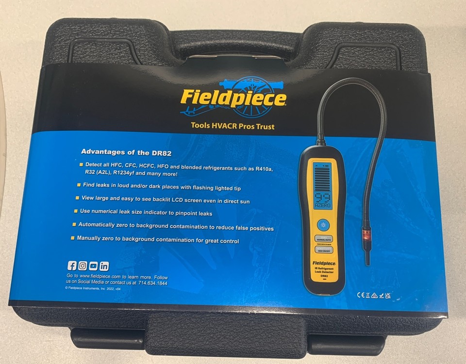 FIELDPIECE INFRARED REFRIGERANT LEAK DETECTOR DR82 872641004811 | eBay