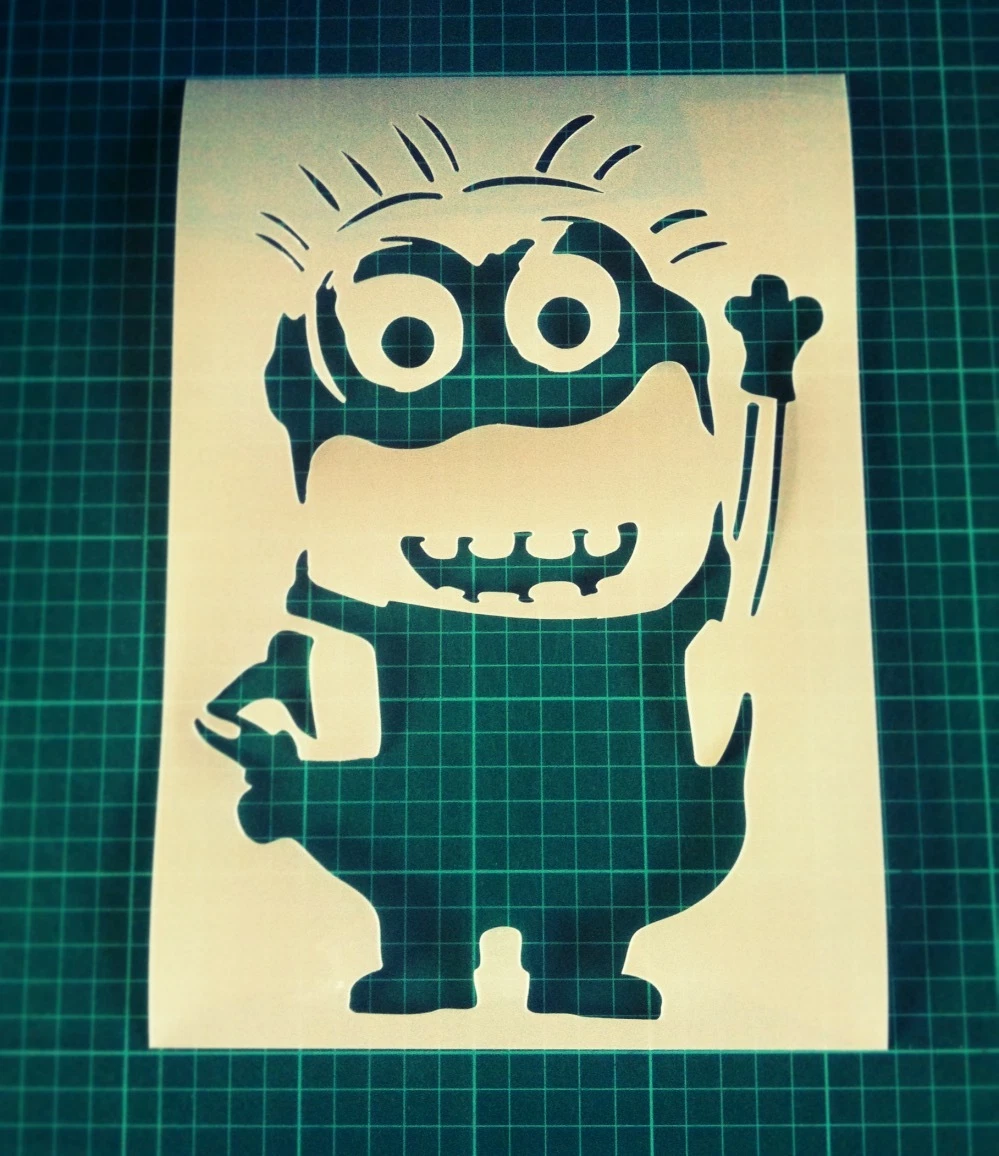 Minion Logo Stencil