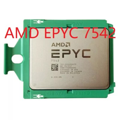 AMD EPYC 7542 cpu processor 2.9GHz up to 3.4GHz 32 core 225w | eBay