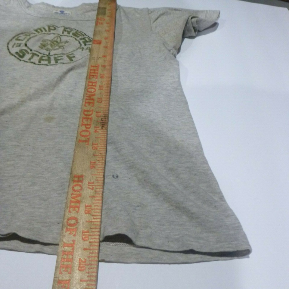 1940's vintage BOY SCOUTS OF AMERICA BSA CAMP READ STAFF t shirt 1944 ...