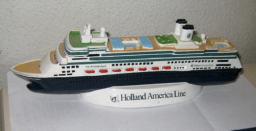 Holland America Line Cruise Ship - ms Amsterdam Model Replica Figure ...