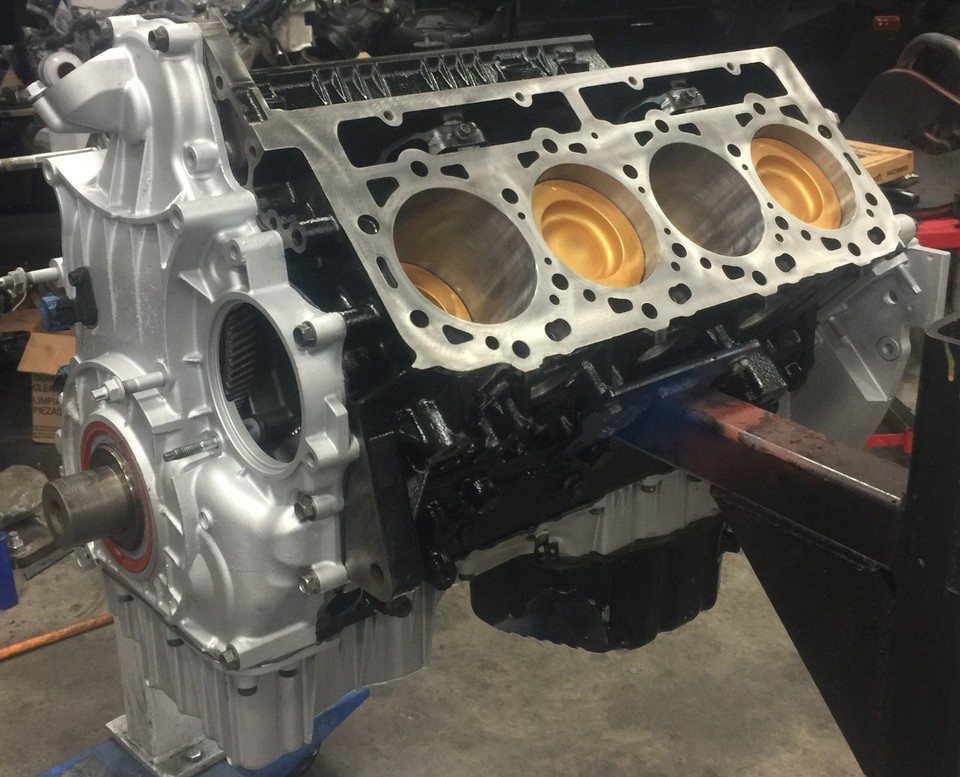 Reman GM Duramax Diesel 6.6 Long Block LB7 Engine - ARP HEAD STUDS ...