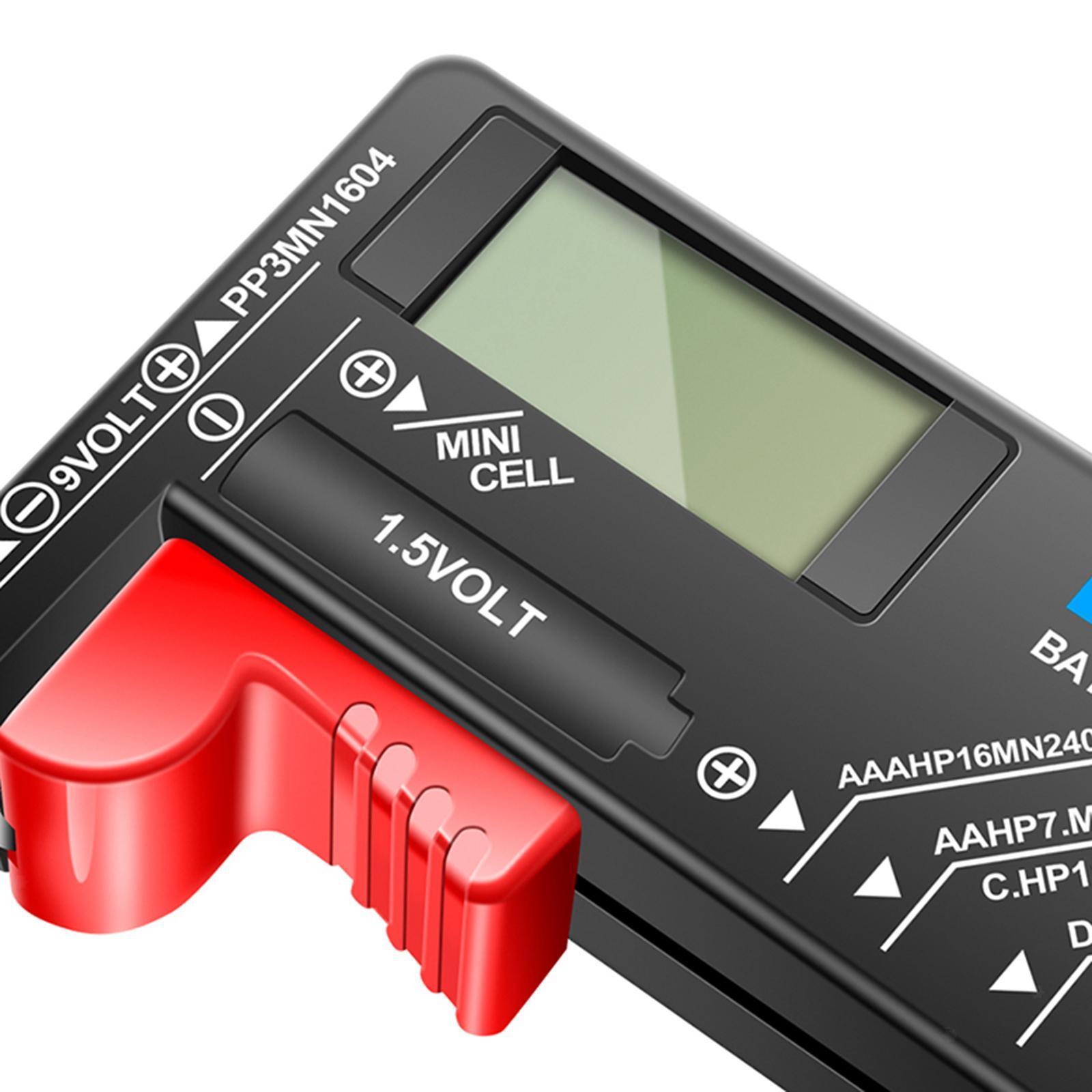 Digital Battery Capacity Tester LCD Checker for 1.5V 9V Household ...