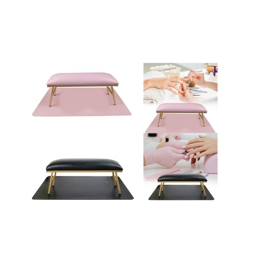 Nail Art Hand Pillow and Mat Professional PU Leather Table Soft Wrist ...
