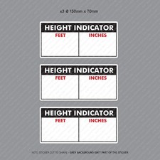 Commercial Vehicle CAB Height Indicator HGV Sticker 1 off 130mm for ...
