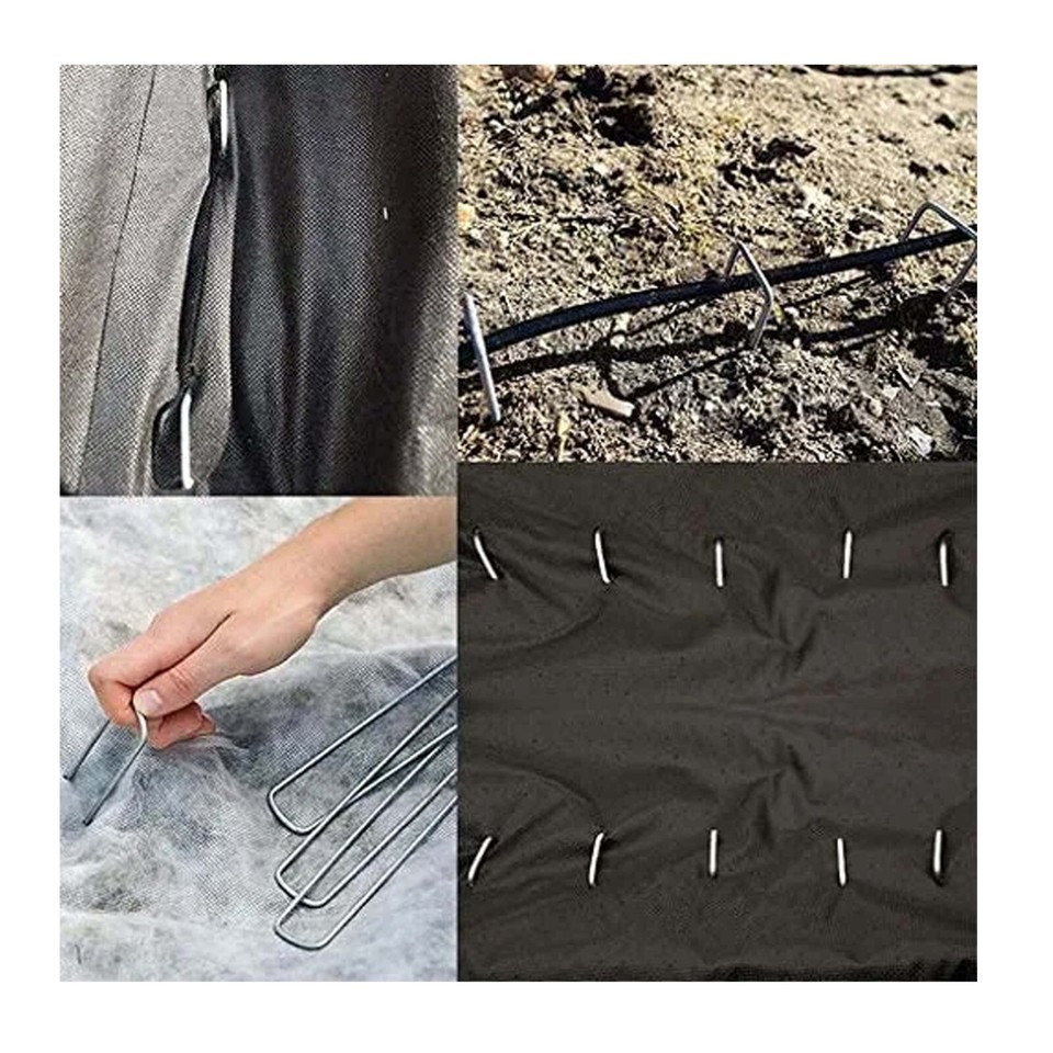 2000 Pack 6" 11 Gauge Galvanized Staples – Landscape Pins for Heavy ...