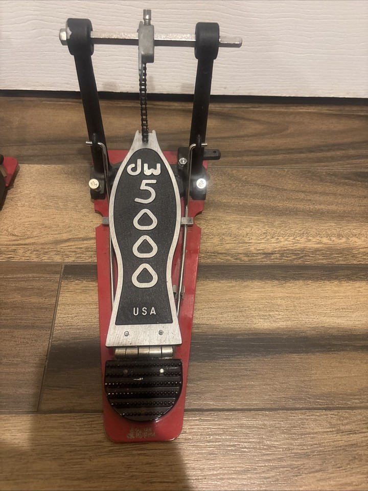 DW 5000 Double Bass Kick Drum Pedal Single Chains USA model INCOMPLETE ...