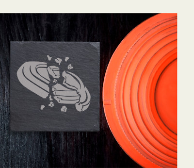 Broken Clay Trap Skeet or Wood Clay Shooting Slate Coasters Set 4 | eBay