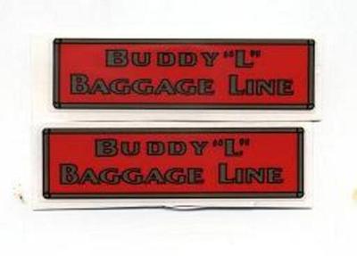 BUDDY-L BAGGAGE LINE DECAL SET | eBay