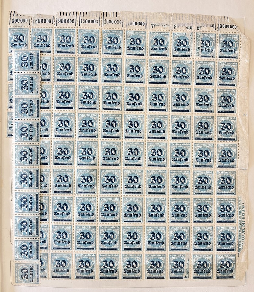 Germany Reich Inflation Hitler M&U Collection(APrx 500 Items) s GM3481 ...