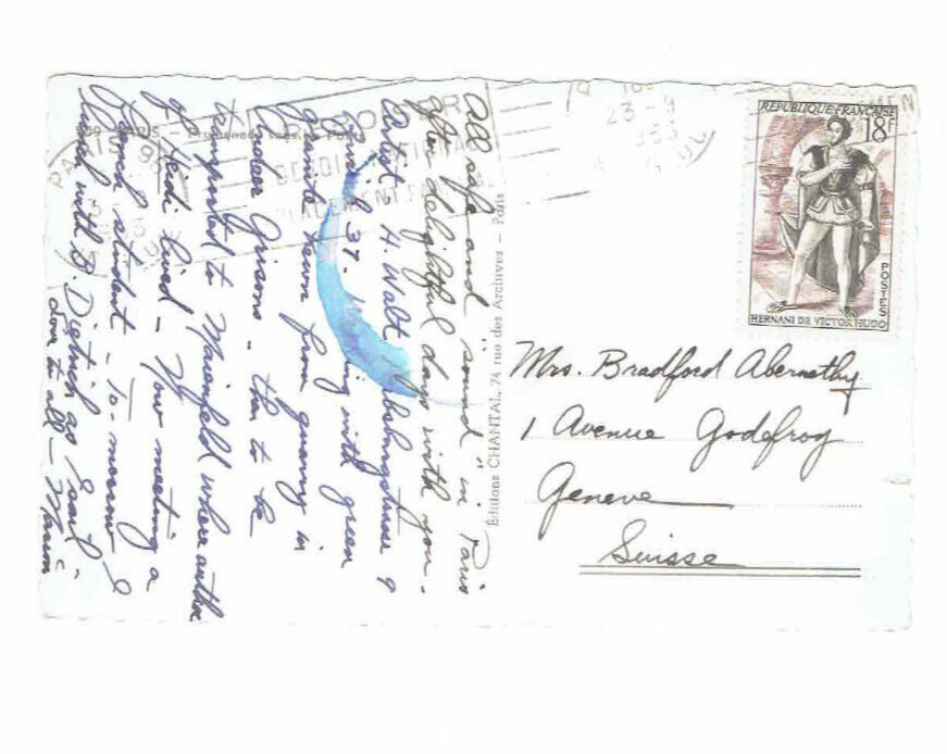 Chantel Paris#France Canal Boats Notre Dame 1953 #Postcard Bridge 18F ...