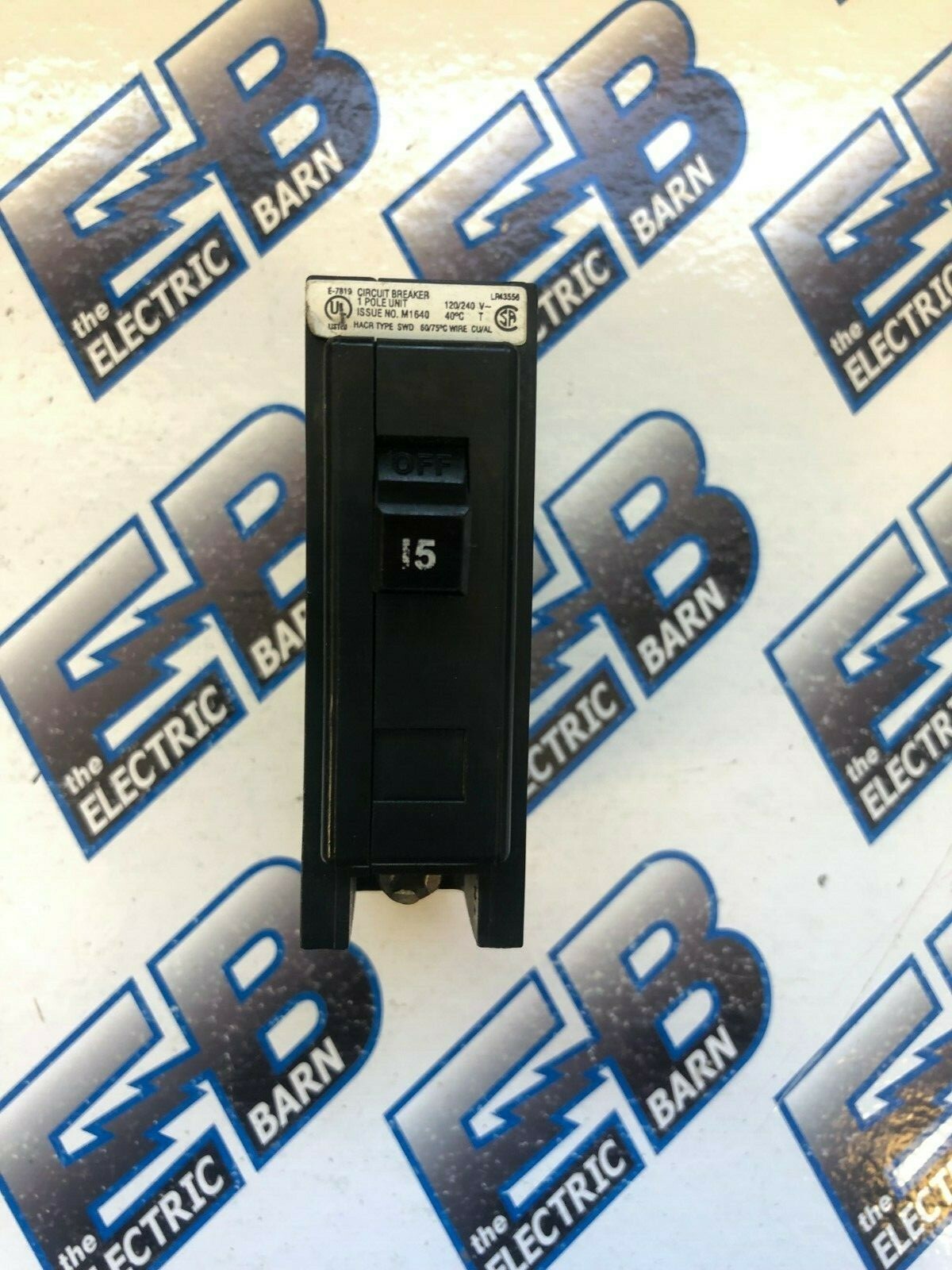 QBHW1015 CH, WH, EATON (1) 15 Amp, 120 Volt, 1 Pole, Circuit Breaker ...