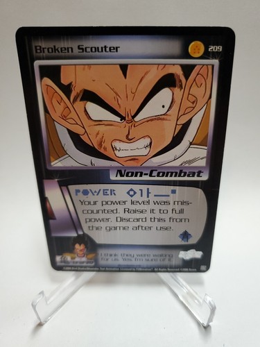 DBZ Dragon Ball Z Broken Scouter 209 CCG Limited Saiyan Saga Score TCG ...
