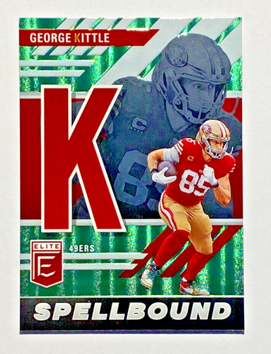 2023 Donruss Elite #SB-GK1 GEORGE KITTLE Spellbound Green "K" 49ers | eBay
