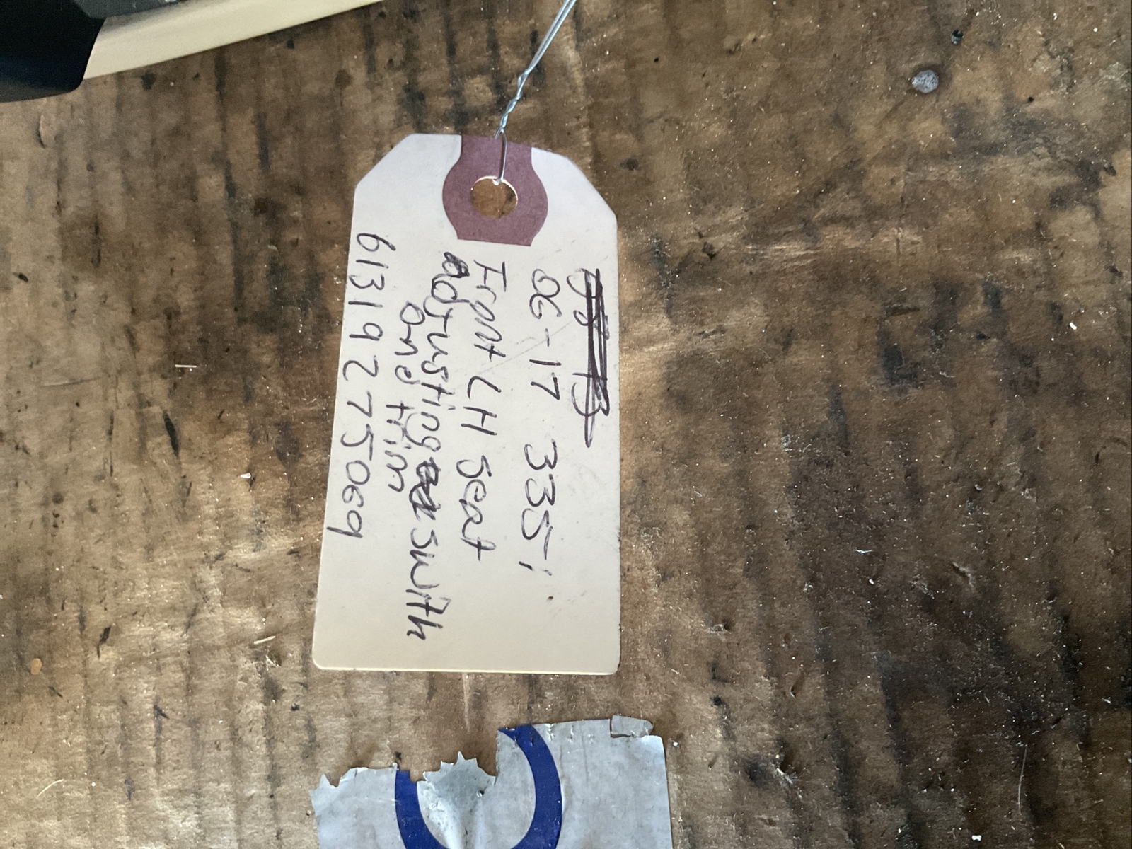 06-17 BMW 335i E90 N54 Front Left Seat Adjuster Switch And Trim ...