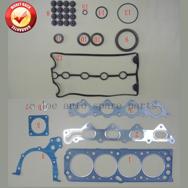 A16DMS Engine Full gasket set kit for Daewoo Tacuma/Nubira 1.6L 1996 ...
