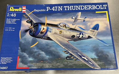 Revell 1/48 Republic P-47N Thunderbolt Item 04867 Open Box Sealed Kit ...