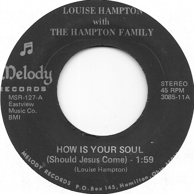 EDWIN P HAMPTON He Made Me Whole on Melody hillbilly gospel bop 45 HEAR ...