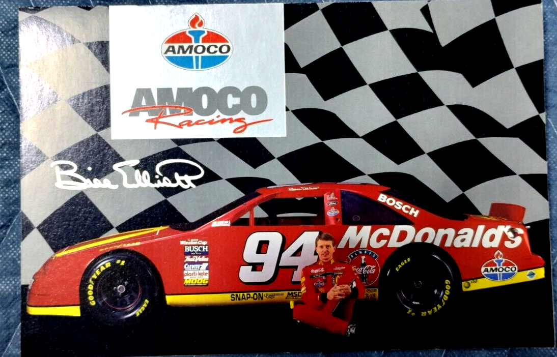 BILL ELLIOTT AMOCO RACING POST CARDS 27PCS | eBay