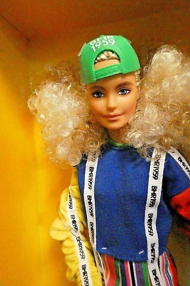 BLACK LABEL BMR 1959 BARBIE FULLY ARTICULATED MILLE DOLL FACE SCULPT ...