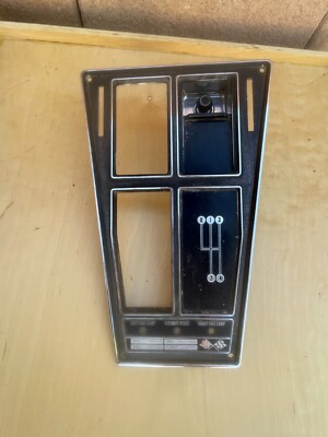 1969 Corvette Shift Console Plate - 4-speed w/ 350ci/350HP Data Plate ...