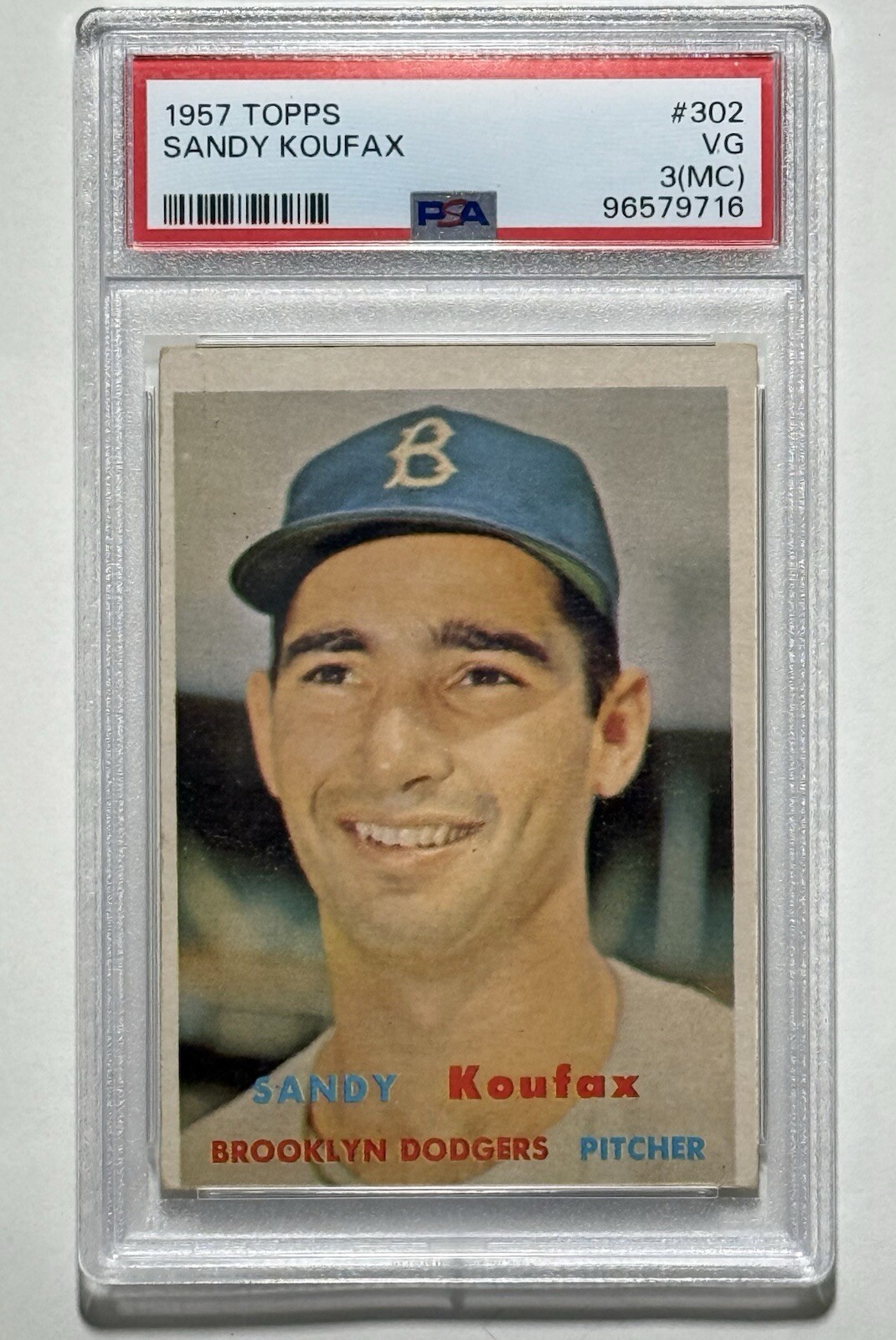 1957 Topps Sandy Koufax Psa grade 3 #302 | eBay
