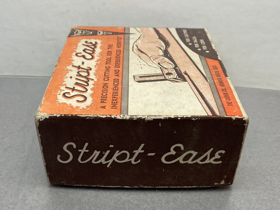 Vintage Stript-Ease Cutting Tool Hobbist Leather Balsa Cork Carvir ...