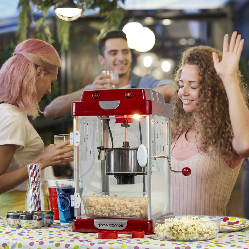 Global Gizmos Popcorn Makers / 3 Sizes For Home Use / Healthy Oil Free ...