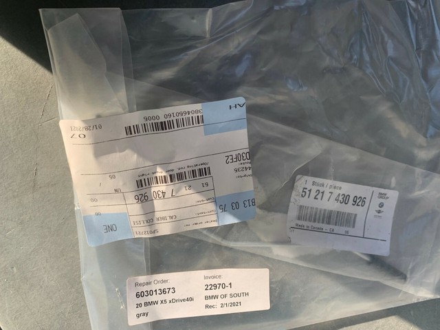 Genuine BMW X5 G05 X5 30dX 40iX 50iX Operating Rod Door Front Right ...