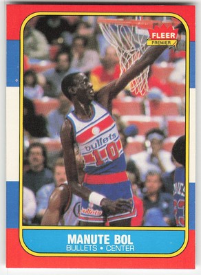 1986-87 Fleer #12 Manute Bol BASKETBALL Washington Bullets | eBay