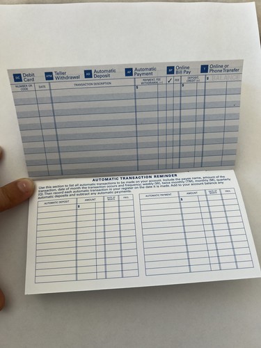 Checkbook Transaction Registers, 2024-2025-2026 Calendars | eBay