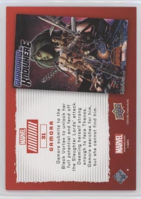 2016 Upper Deck Marvel Annual Red Foil parallel card #31 GAMORA | eBay