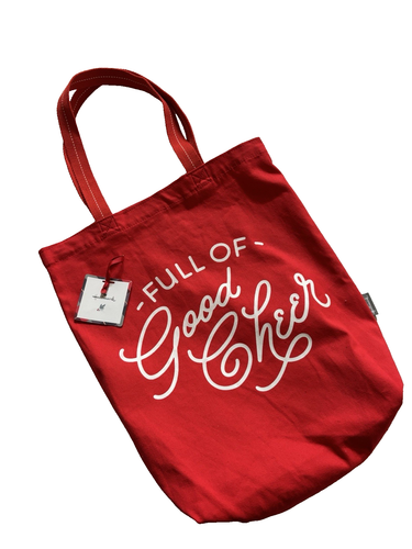 Hallmark Full Of Good Cheer Tote Bag Reusable Red Canvas VIP Exclusive ...