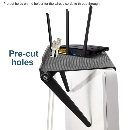 TV Computer Screen Caddy Top Shelf Desktop Stand Adjustable Storage ...