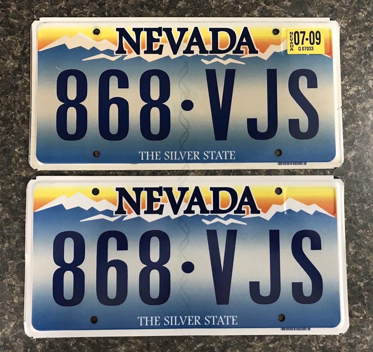 Set of 2 Nevada The Silver State Blue Mountains License Plates | eBay