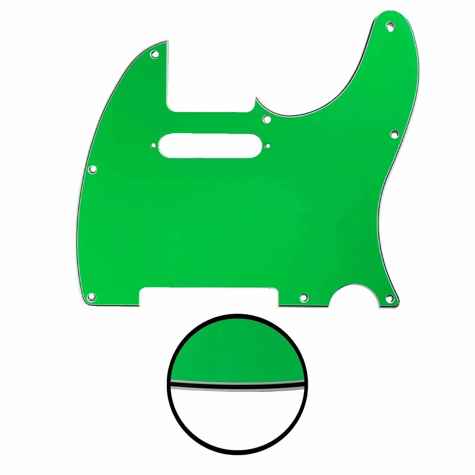 3-ply Tele Telecaster Scratchplate + 8 SCREWS Yellow Pickguard Scratch ...