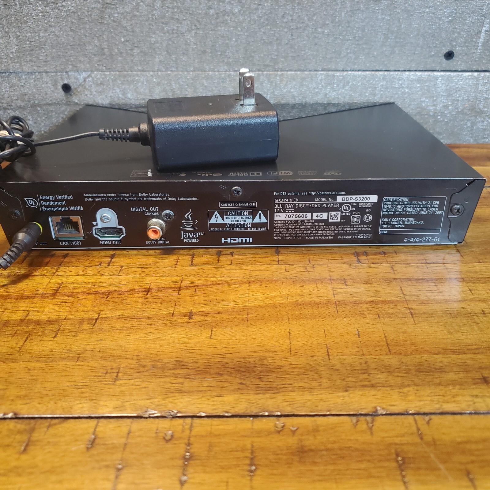 Sony BDP-S3200 Blu-ray Player and HDMI cable | eBay