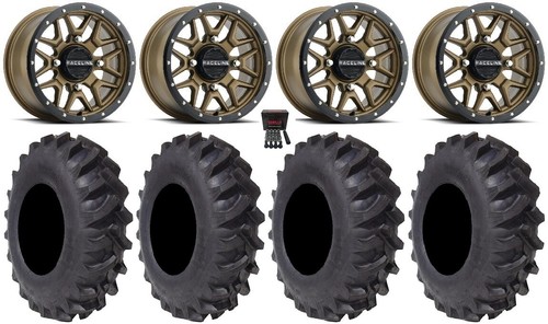 Raceline Krank 14" Wheels Bronze 30" Interforce R1 Tires Textron ...