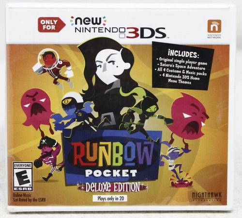 Runbow Pocket Deluxe (Nintendo 3DS, 2016) - New Sealed - See desc ...
