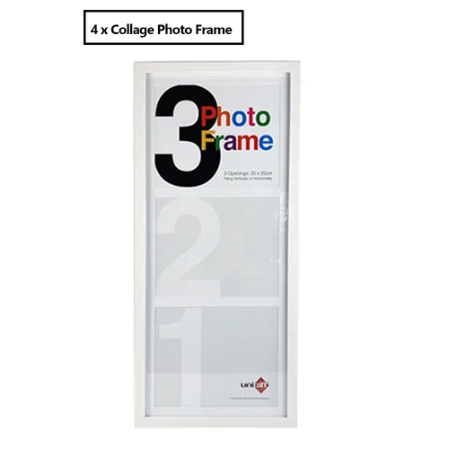 4 x Photo Frame Collage 3 In 1 Picture Frame Artist Wall Hang Home ...