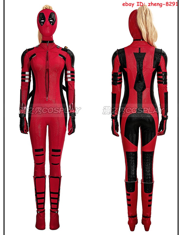 2025 Woman Deadpool 3 Halloween Jumpsuit Outfit Lady Pool Cosplay ...