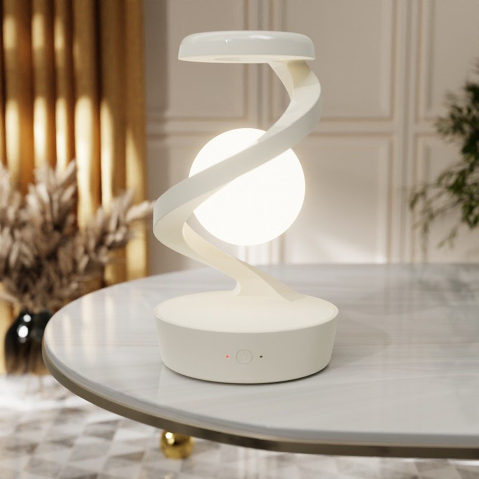Floating Rotating Colorful Ambient Light Table Lamp For Living Room ...