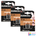 6 DURACELL ALKALINE LR1 LR01 BATTERIES 1.5V N KN AM5 4001 EXP 2029 NEW ...