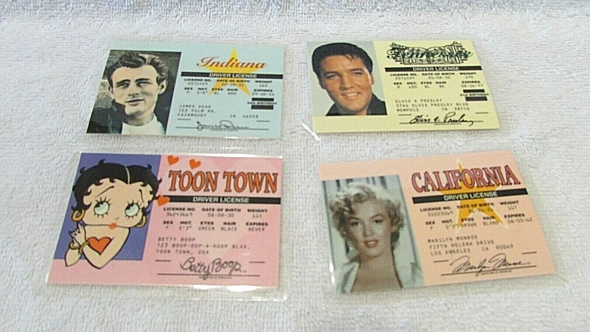 Celebrity Drivers License