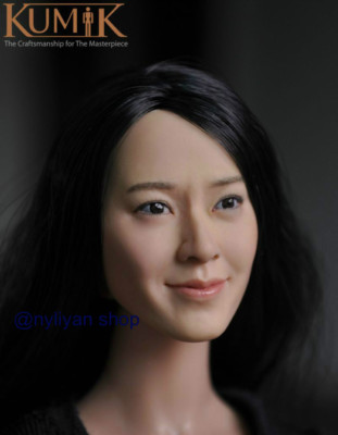 KUMIK 1/6 Asia Beauty Girl Head Sculpt Model for 12"Female Figure Doll ...