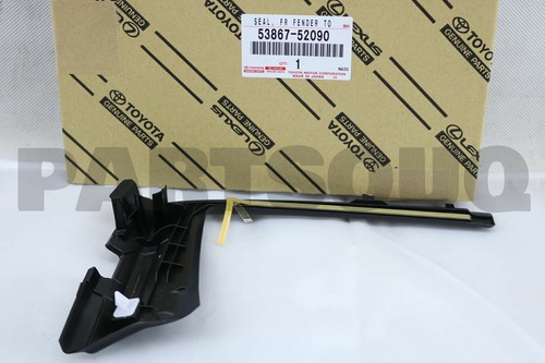 5386752090 Genuino Toyota SELLO, GUARDABARROS DELANTERO A LADO DE LA ...