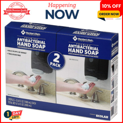 Member's Mark Commercial Foaming Antibacterial Hand Soap Refill (33.8 ...